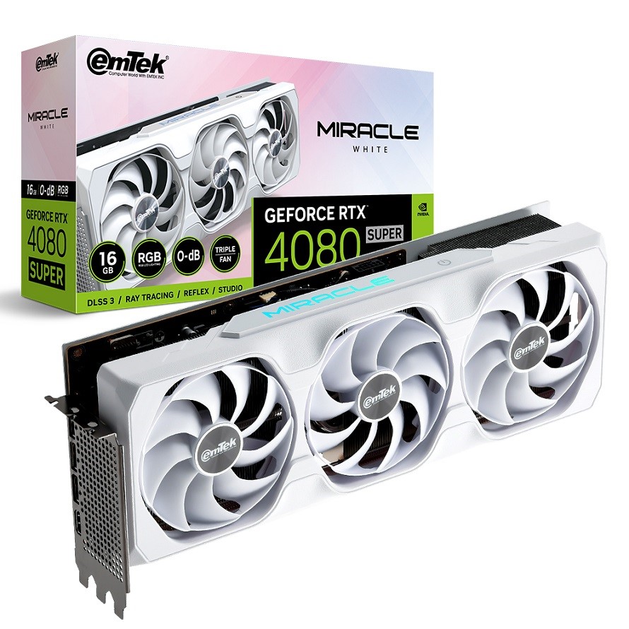 [이엠텍] 지포스 RTX™ 4070 Ti SUPER / 지포스 RTX™ 4080 SUPER MIRACLE WHITE 신제품 출시! PC견적 : 행복쇼핑