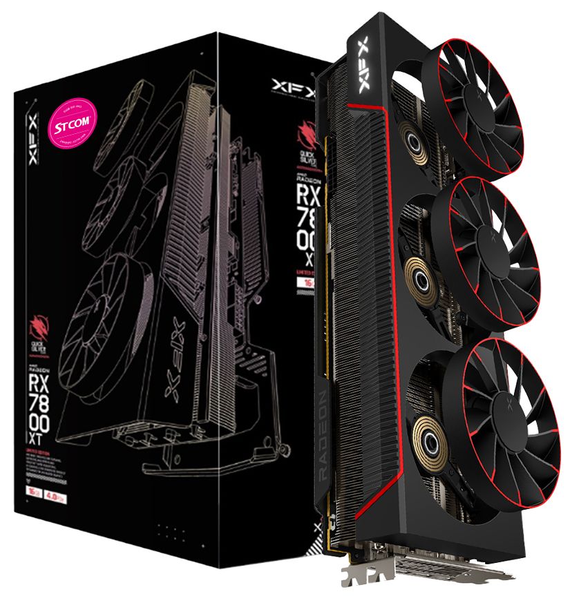 [STCOM] 자석 쿨링팬이 적용된 XFX 라데온 RX 7800 XT Magnetic Air 블랙 신제품 출시 PC견적 : 행복쇼핑